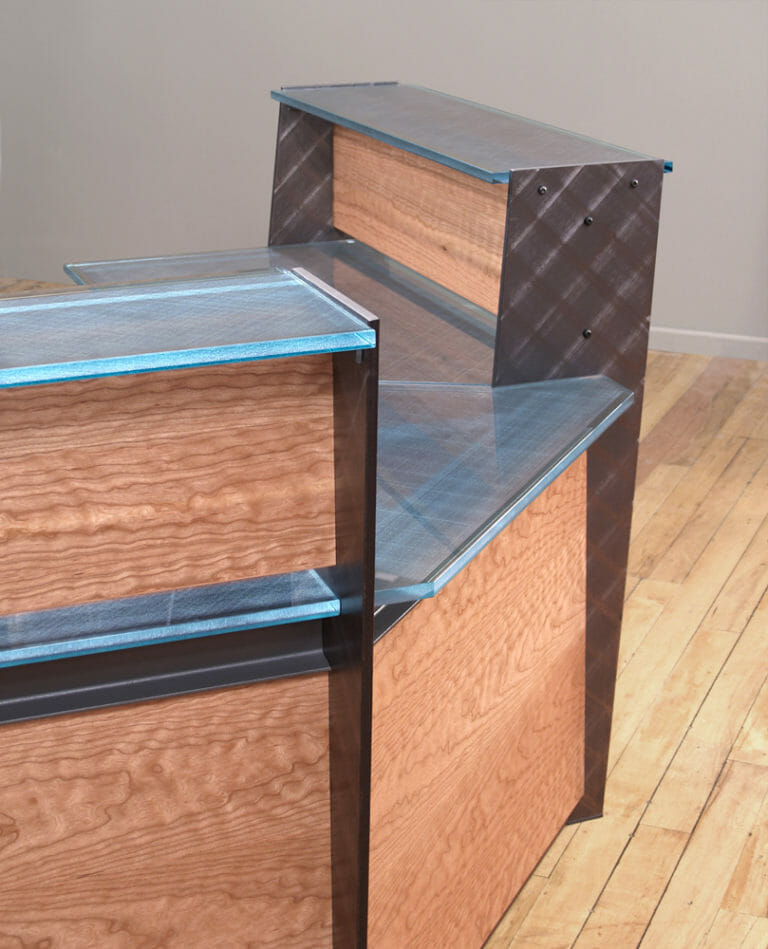 Axis Contemporary Reception Desk - Stoneline Designs