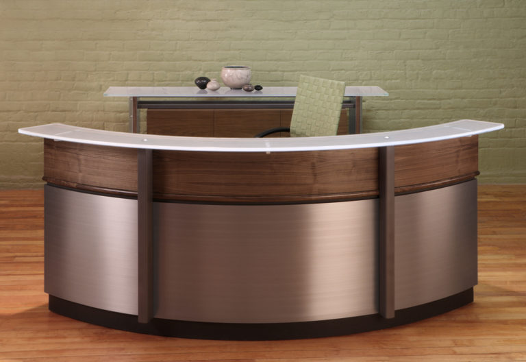 Crescent Large Circular Reception Desk - Stoneline Designs