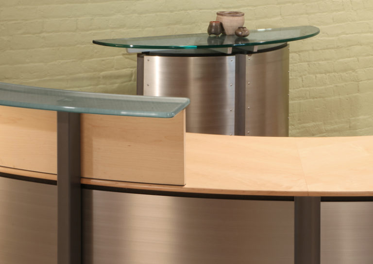 Crescent Semi-Circle Reception Desk - Stoneline Designs