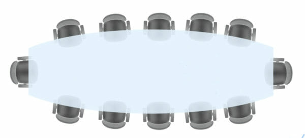 Conference Table Size Guide - Stoneline Designs
